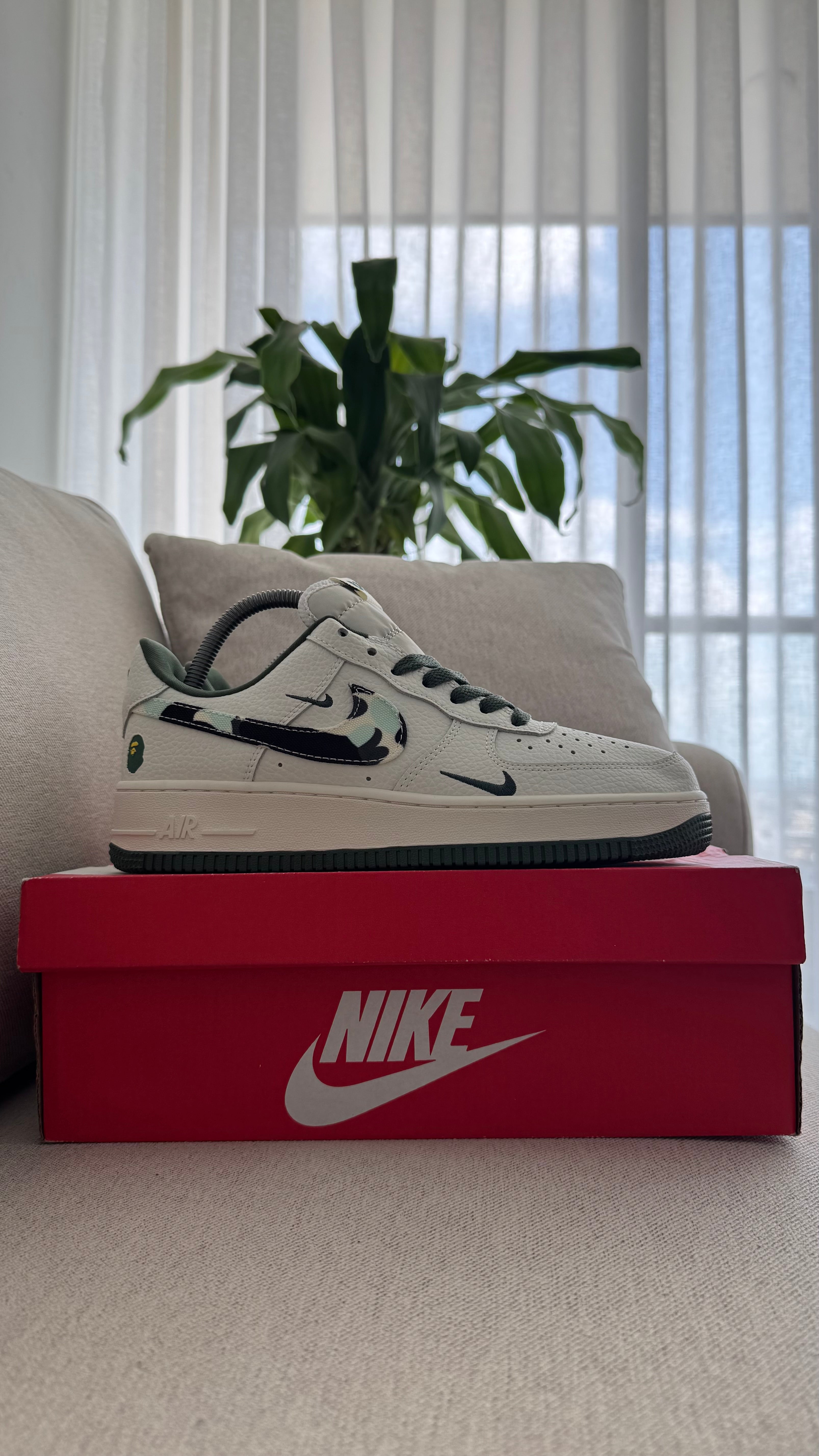 AF1 BAPE BLANCO VERDE – COSTA SNEAKERS